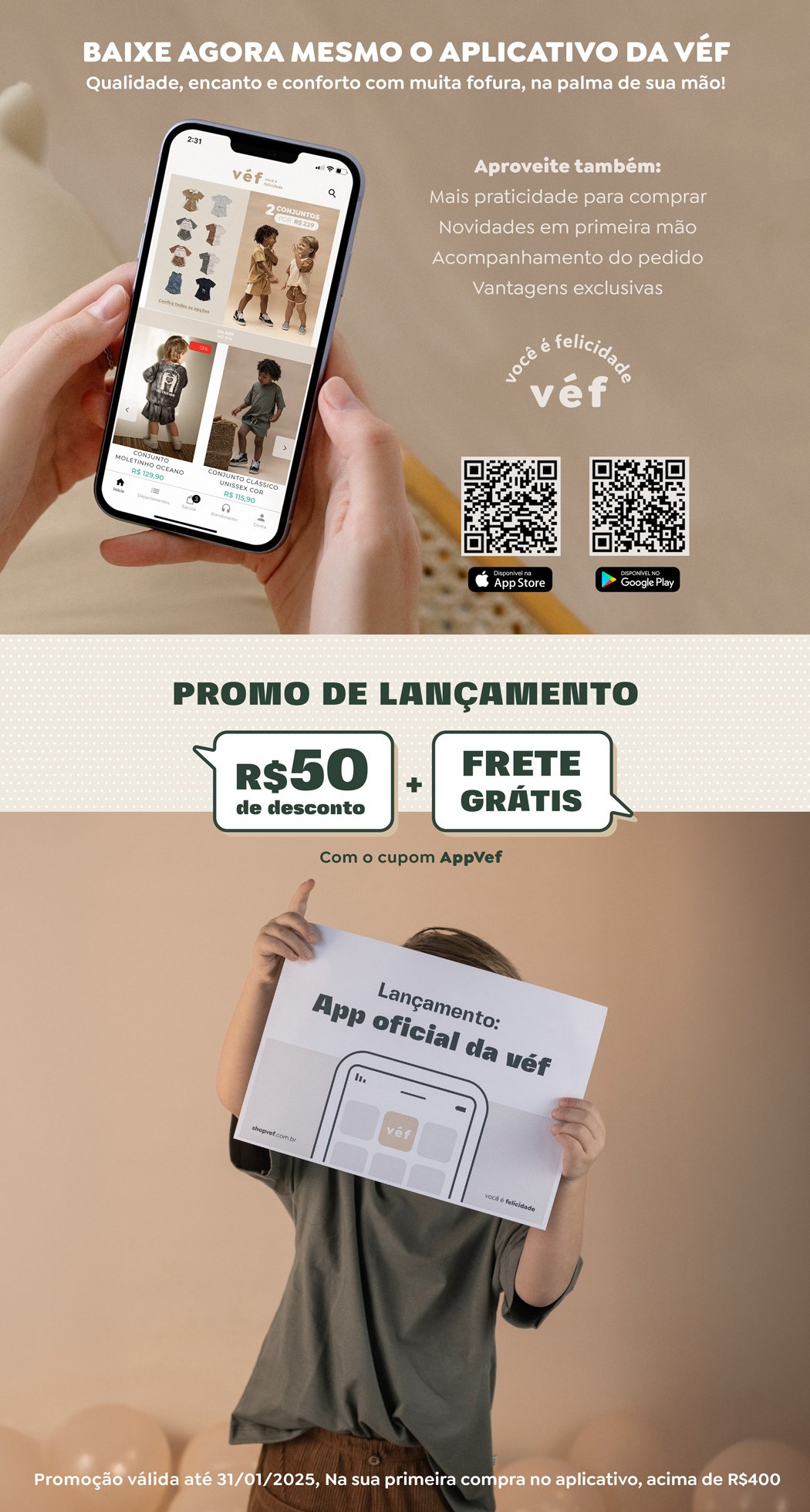 Baixe o Aplicativo oficial da Véf - você é felicidade - Você é felicidade